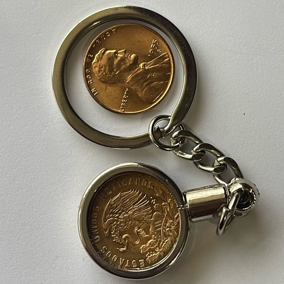 Accessories | The Beauty Rare Mexico 5 Cents Bronze Coin Keychain ...